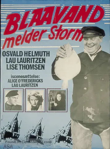Blaavand melder Storm (1938) Danish movie poster