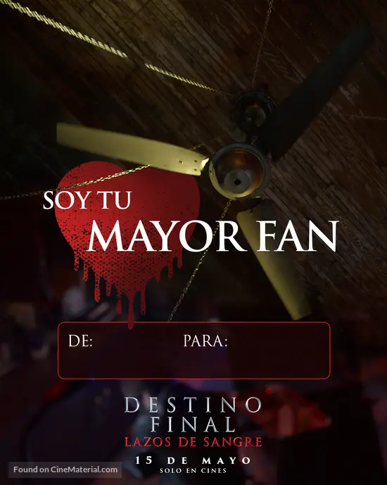 Final Destination: Bloodlines (2025) Mexican movie poster