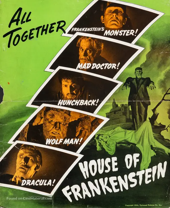House Of Frankenstein 1944 Press Kit House Of Frankenstein 1944 Press Kit