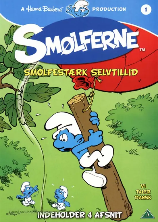 "The Smurfs" (1981) Danish dvd movie cover