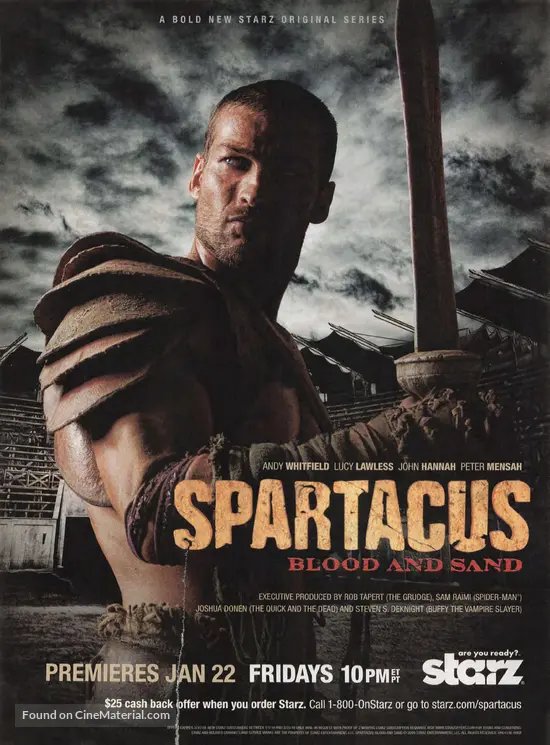 "Spartacus" (2010) movie poster