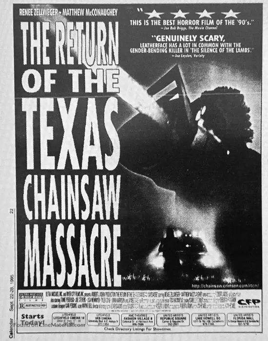 The Return of the Texas Chainsaw Massacre (1995) Canadian movie...
