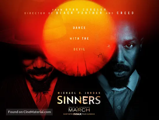 Sinners (2025) British movie poster