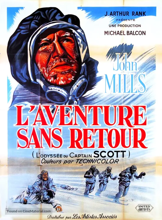 Scott of the Antarctic (1948) French movie poster