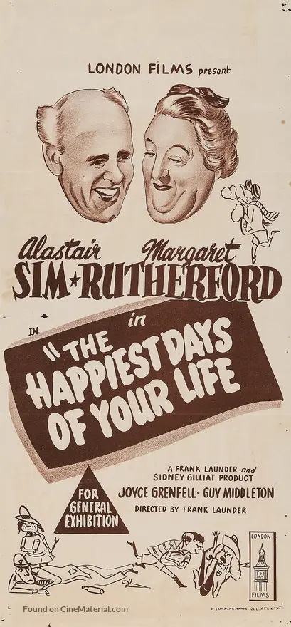The Happiest Days of Your Life (1950) Australian movie poster