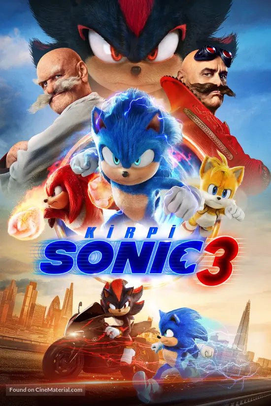 Sonic the Hedgehog 3 (2024) Turkish video on demand movie cover