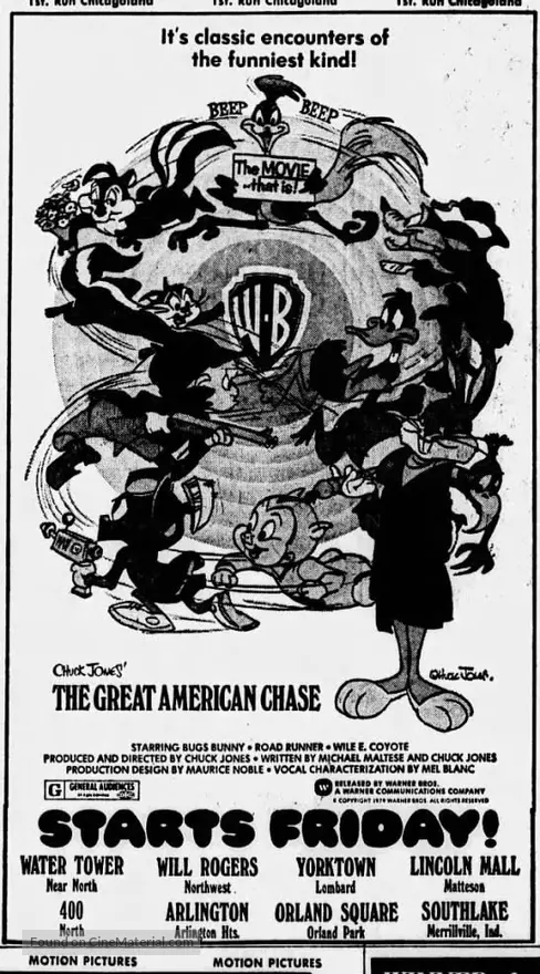 The Bugs Bunny/Road-Runner Movie (1979) newspaper ad