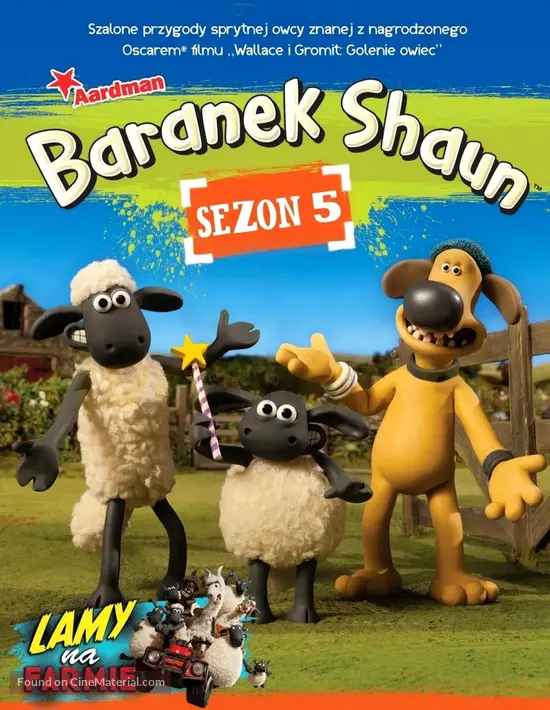 "Shaun the Sheep" (2007) Polish dvd movie cover