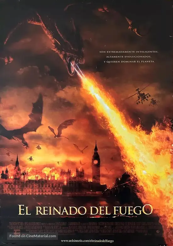 Reign Of Fire 2002 Mexican Movie Poster reign-of-fire-2002-mexican-movie-poster
