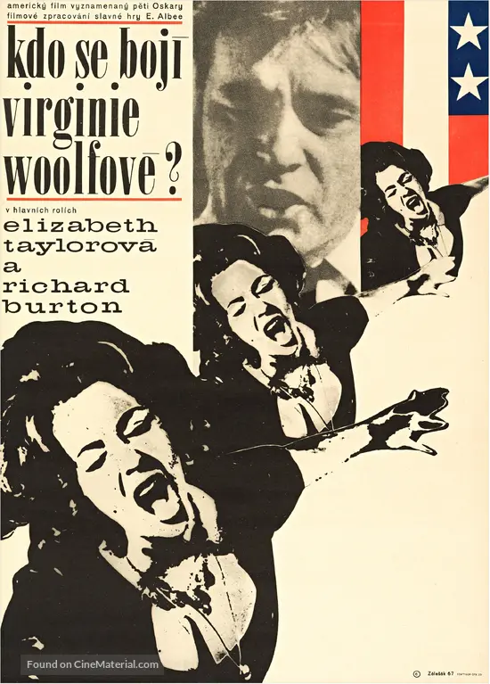 Who's Afraid of Virginia Woolf? (1966) Czech movie poster