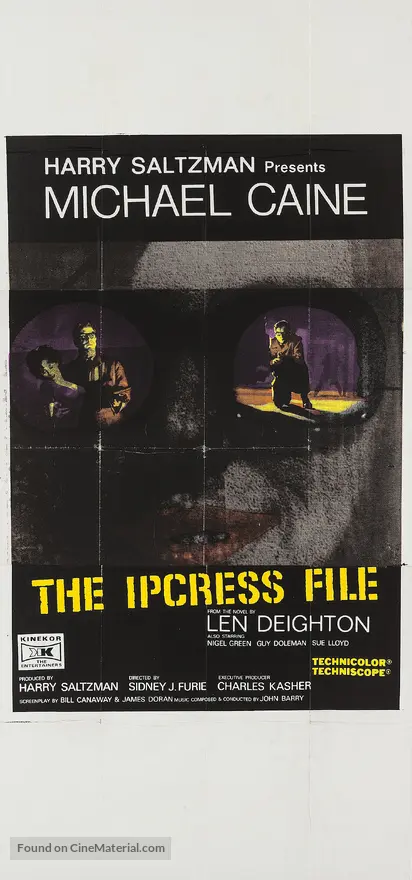 The Ipcress File (1965) South African movie poster