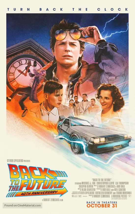 Back to the Future (1985) re-release movie poster