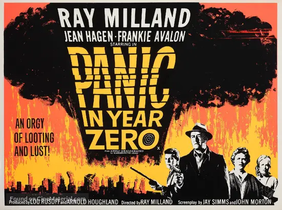 Panic in Year Zero! (1962) British movie poster
