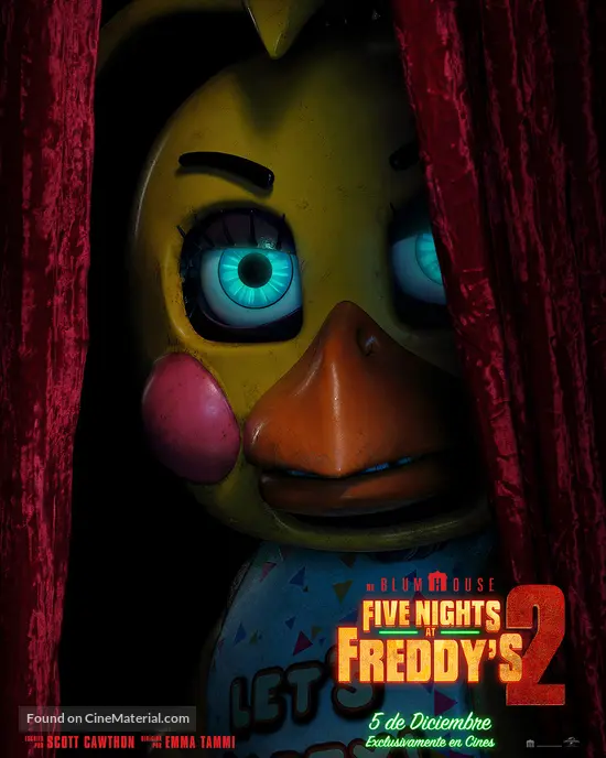 Five Nights at Freddy's 2 (2025) Spanish movie poster