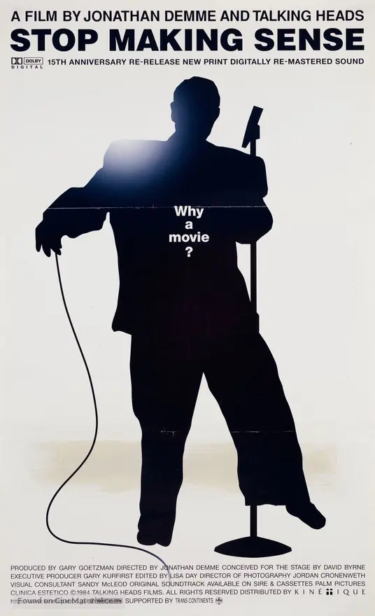 Stop Making Sense (1984) movie poster