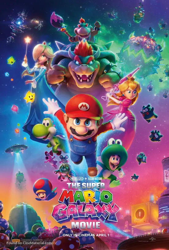 The Super Mario Galaxy Movie (2026) Australian movie poster