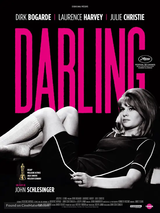 Darling (1965) French re-release movie poster