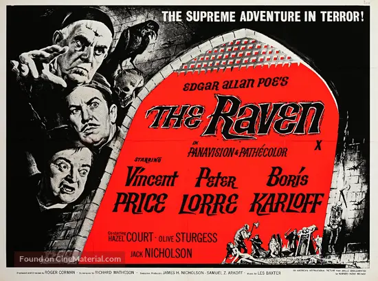 The Raven (1963) British movie poster