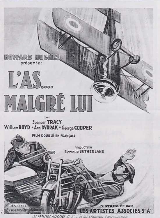 Sky Devils (1932) French movie poster