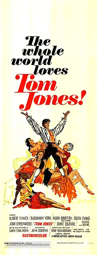 Tom Jones (1963) British movie poster