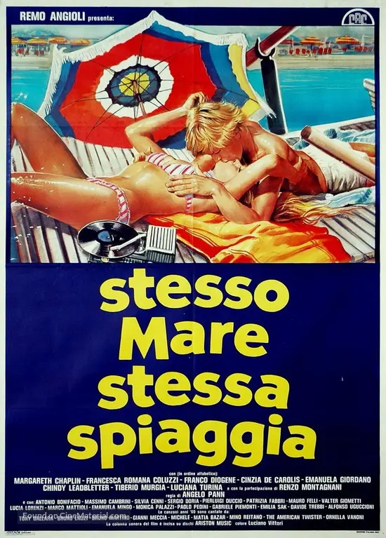 Stesso mare stessa spiaggia (1983) Italian movie poster