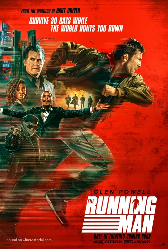 The Running Man (2025) Canadian movie poster