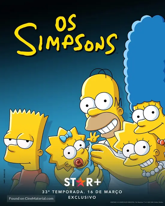 "The Simpsons" (1989) Brazilian movie poster
