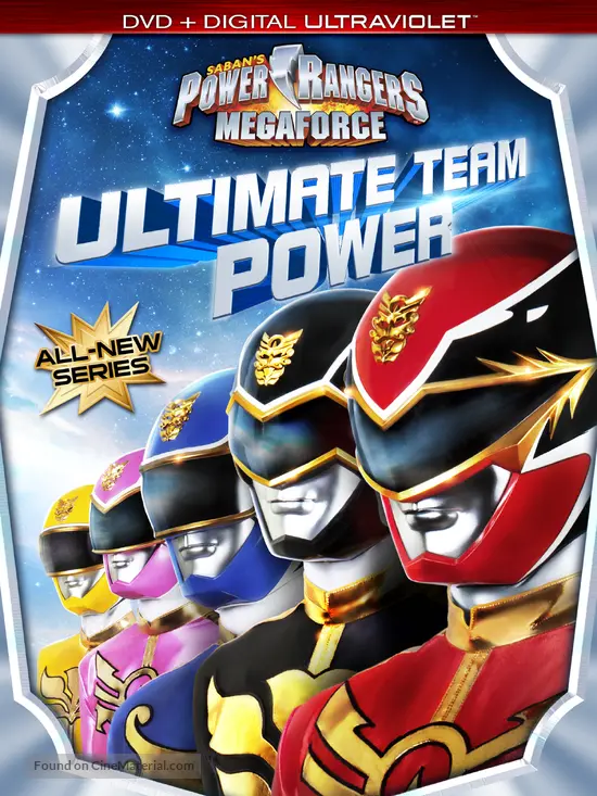 "Power Rangers Megaforce" (2013) dvd movie cover