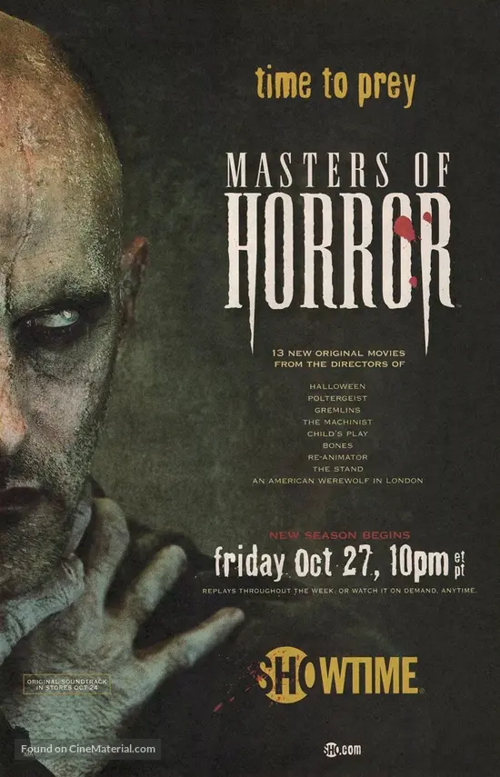 "Masters of Horror" (2005) movie poster