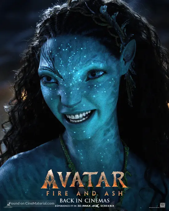 Avatar: Fire and Ash (2025) British movie poster