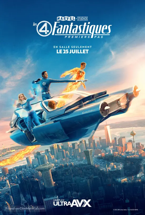 The Fantastic Four: First Steps (2025) Canadian movie poster