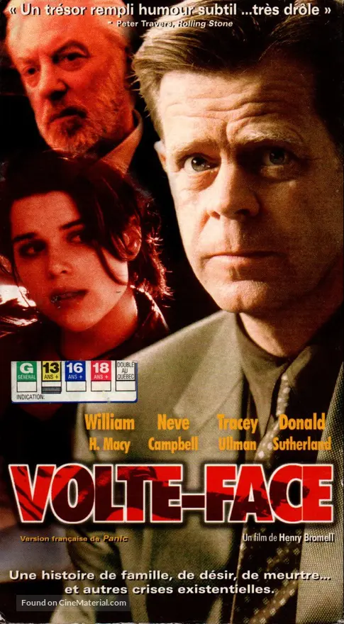 Panic (2000) Canadian movie cover