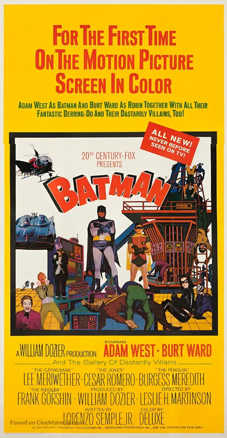  Batman 1966 Movie Poster