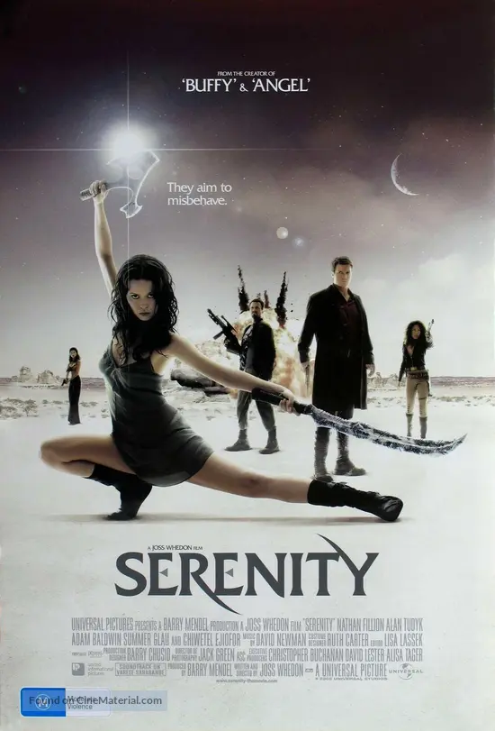 Serenity (2005) Australian movie poster