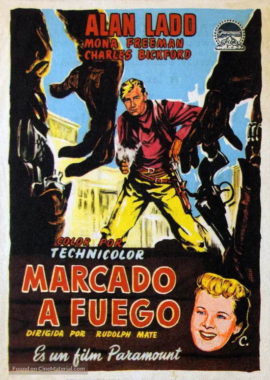Branded (1950) Spanish movie poster