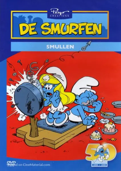 "The Smurfs" (1981) Belgian dvd movie cover