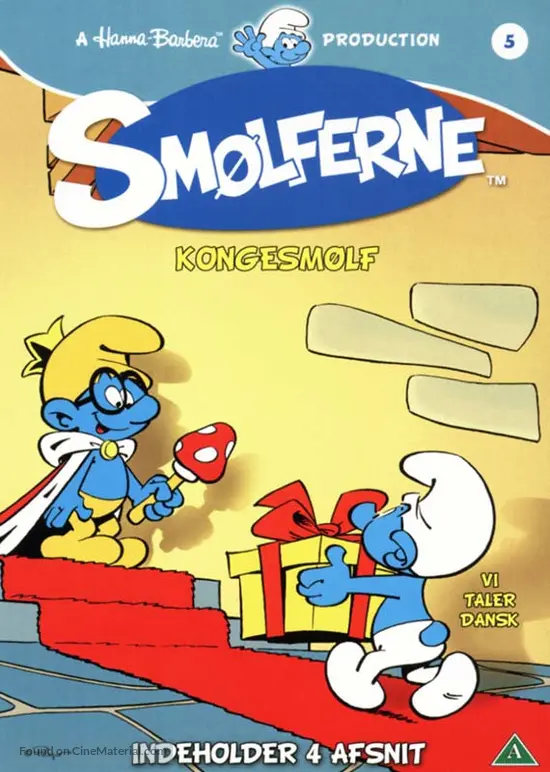 "The Smurfs" (1981) Danish dvd movie cover