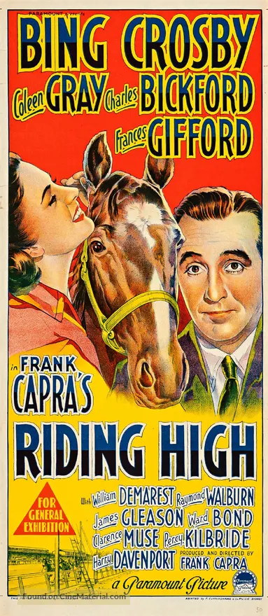 Riding High (1950) Australian movie poster