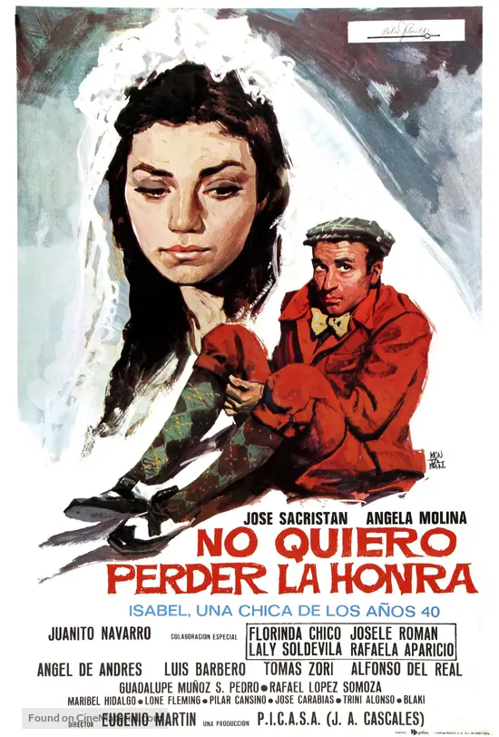No quiero perder la honra (1975) Spanish movie poster