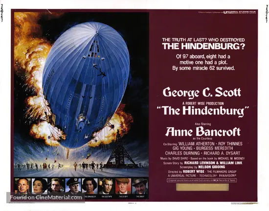 The Hindenburg (1975) movie poster
