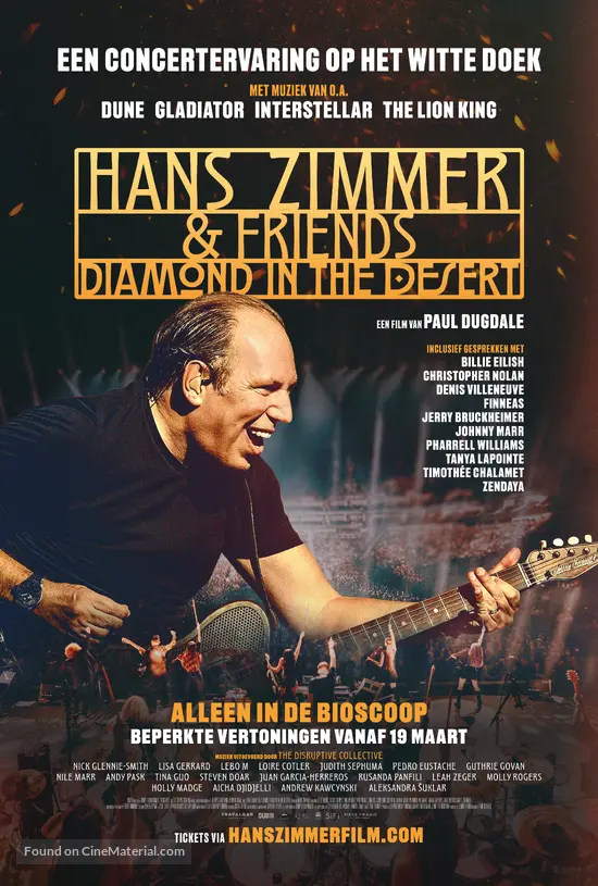 Hans Zimmer & Friends: Diamonds in the Desert (2025) Dutch m...