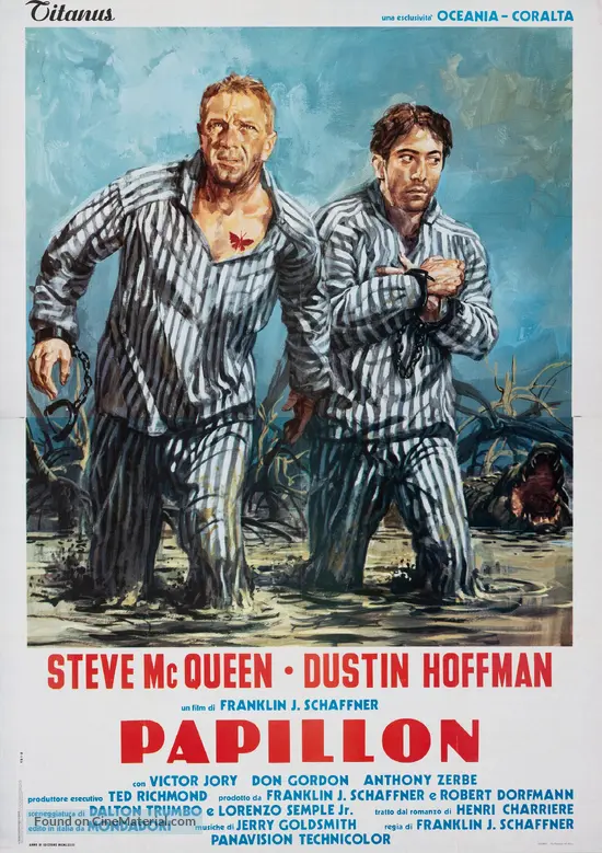 Papillon (1973) Italian movie poster