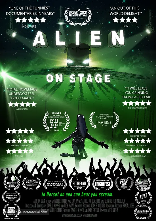 Alien on Stage (2021) British movie poster