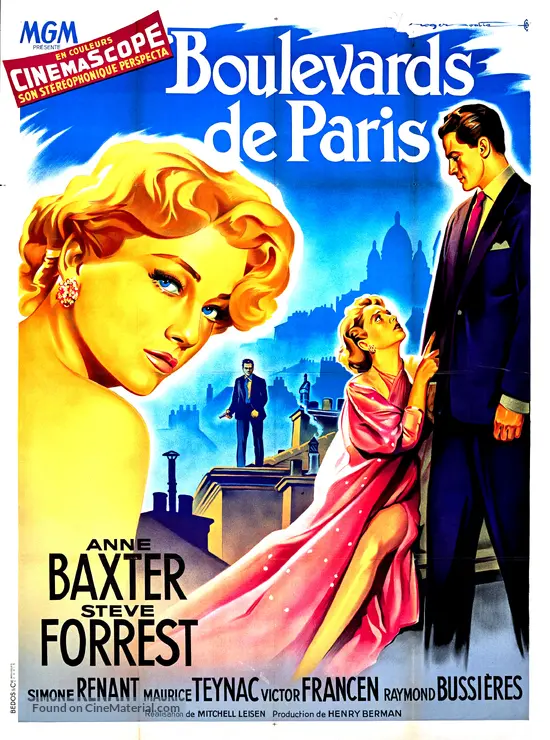 Bedevilled (1955) French movie poster