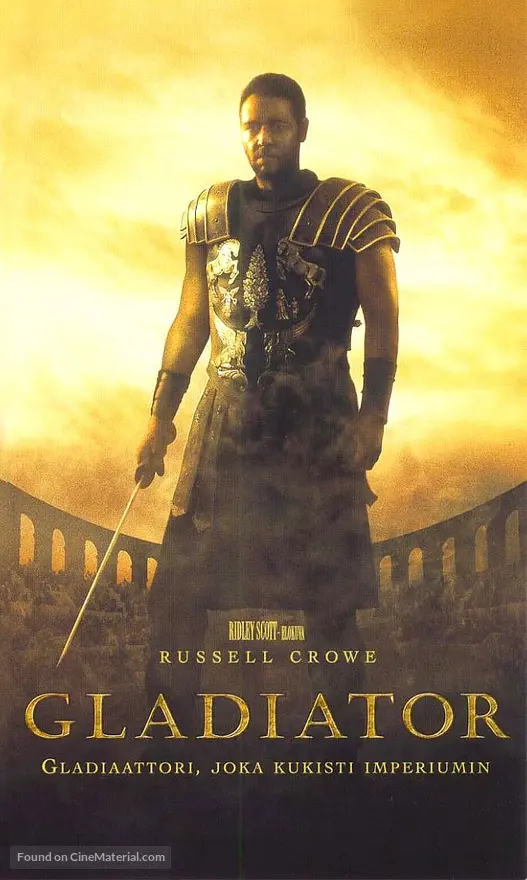 Gladiator (2000) Finnish vhs movie cover