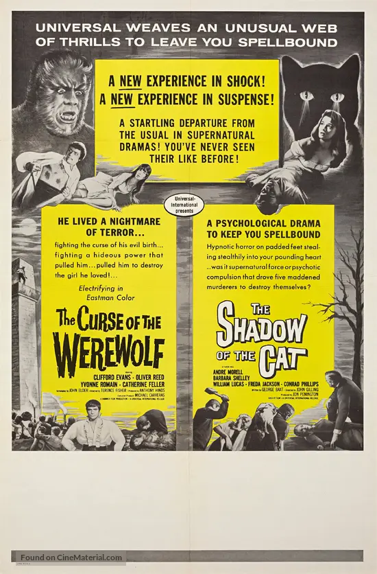 The Curse of the Werewolf (1961) combo movie poster