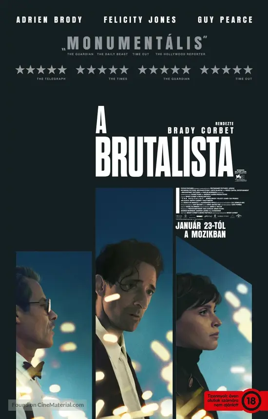 The Brutalist (2024) Hungarian movie poster
