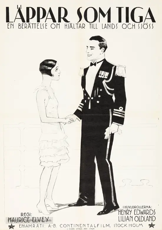 The Flag Lieutenant (1927) Swedish movie poster