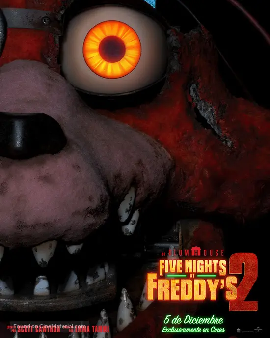 Five Nights at Freddy's 2 (2025) Spanish movie poster