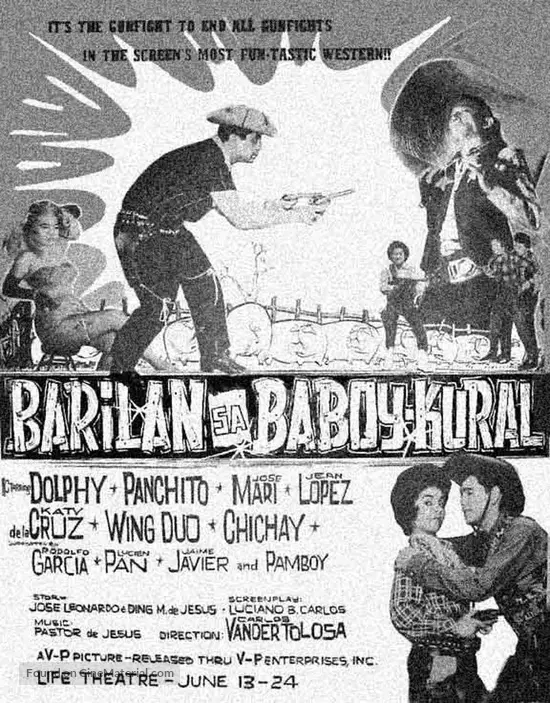 Barilan sa baboy-kural (1962) Philippine movie poster